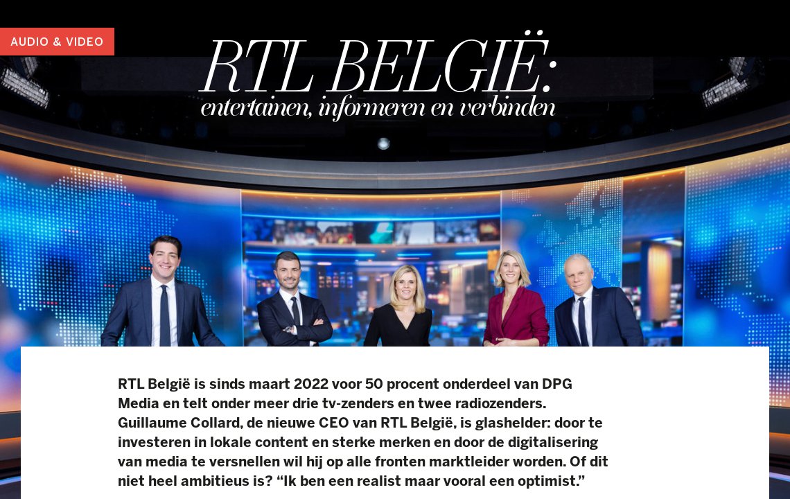Ludwig Criel - DPG Media jaarverslag 2022