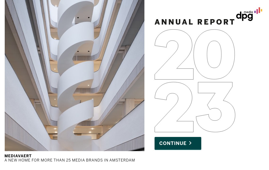 Annual Report 2023 - DPG Media Annual Report 2023